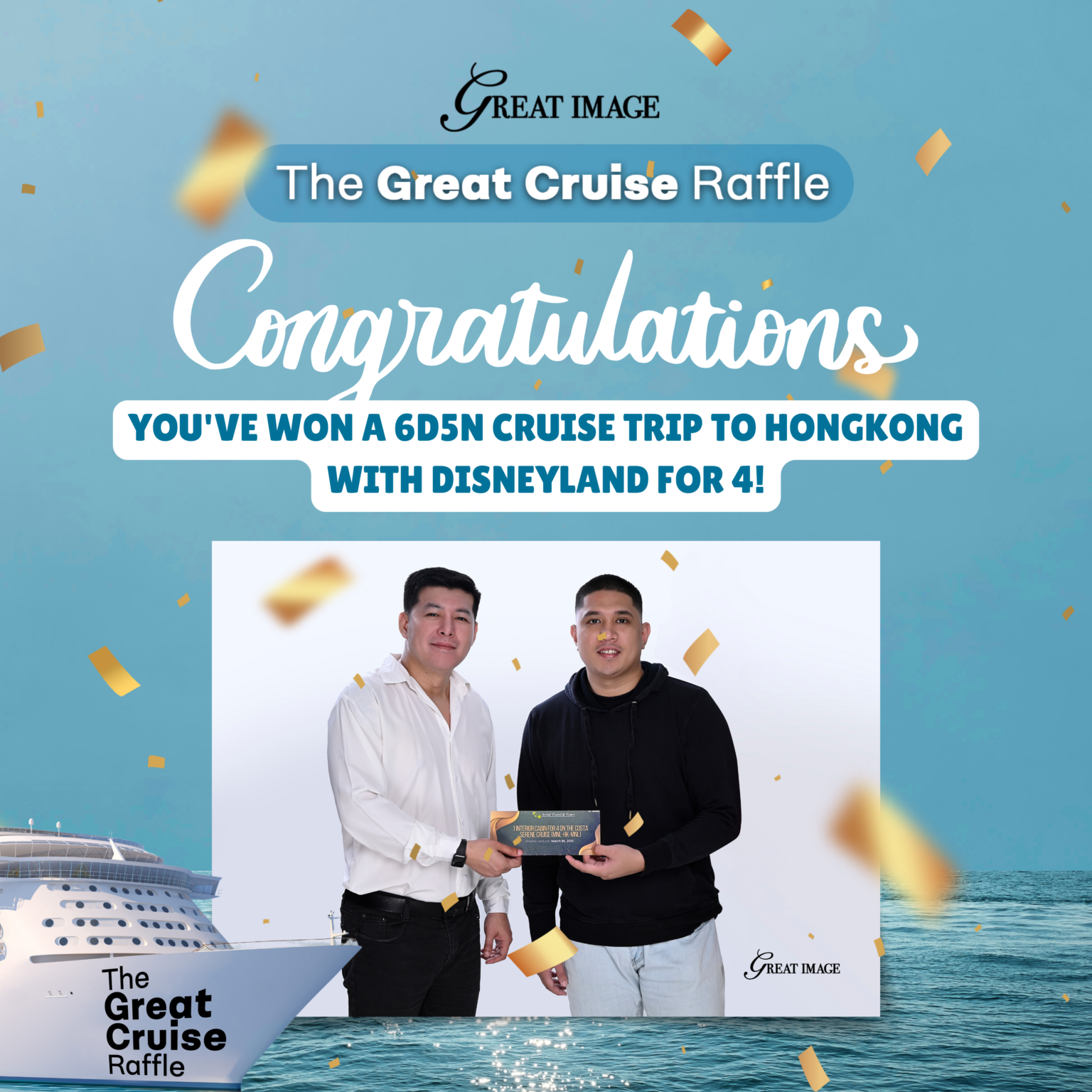 Dreams Set Sail: Great Image Announces the Winners of the Great Cruise ...